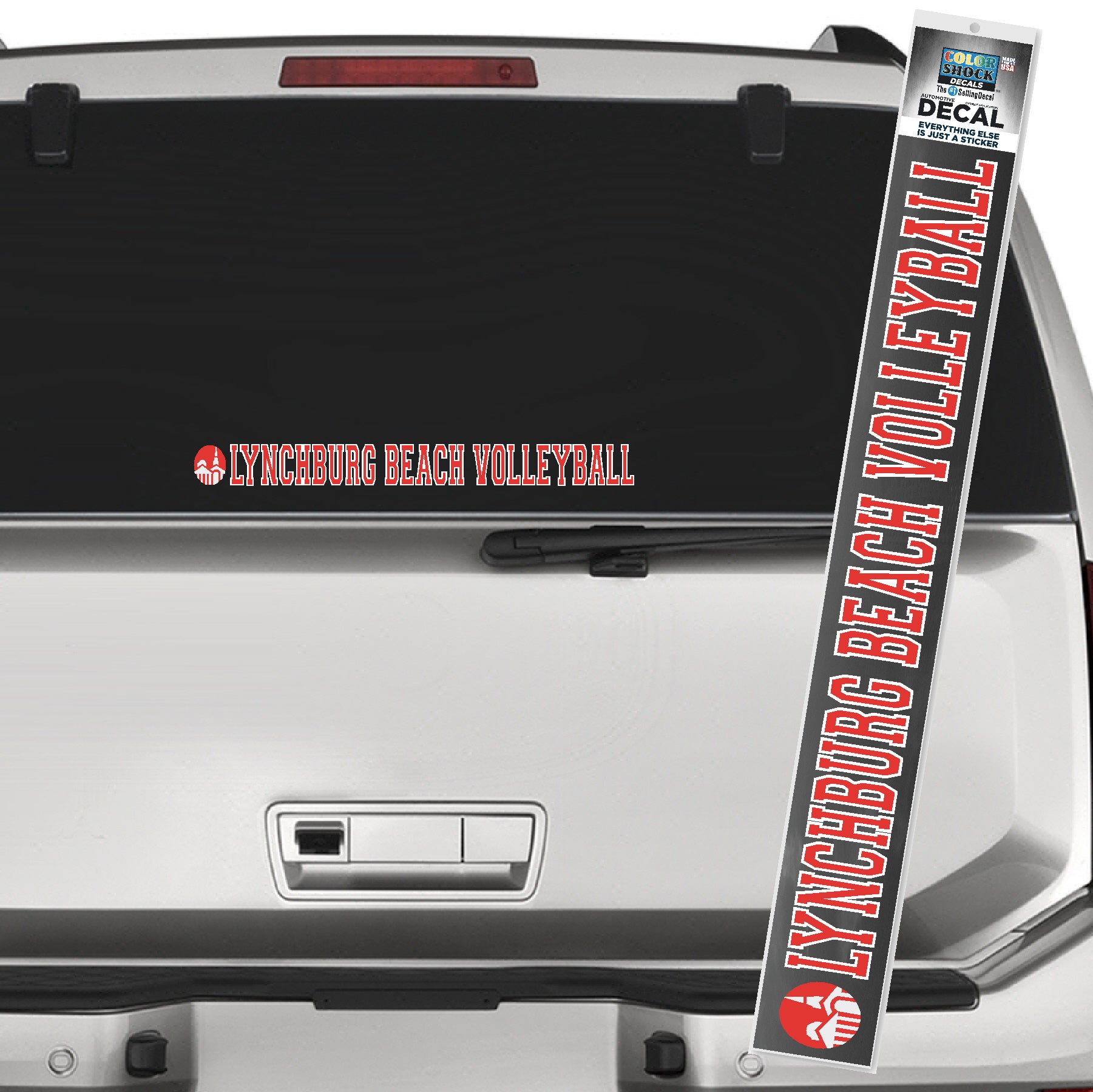 Lynchburg Beach Volleyball Logo Red Strip Decal by CDI Corp | Official ...